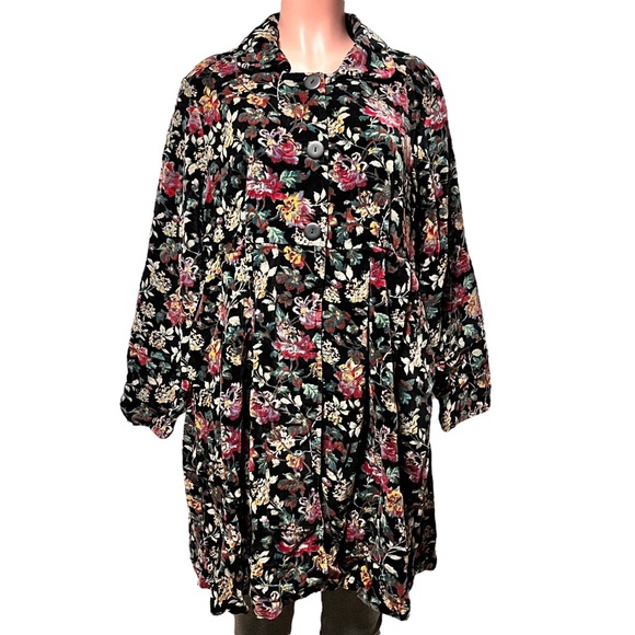 April Cornell | Jackets & Coats | April Cornell Gretas Garden Velvet ...